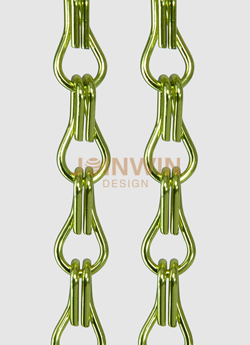 Chain Link Curtain QKCLC-31 - Metal chain curtain room divider ideas