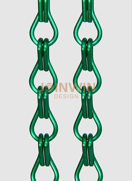 Chain Link Curtain QKCLC-72 - Metal chain curtain for room aesthetics