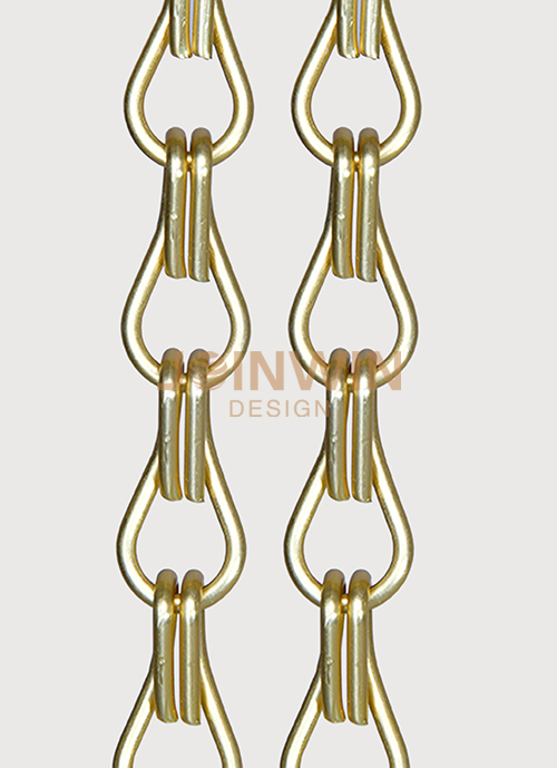 Chain Link Curtain QKCLC-84 - Metal chain curtain for outdoor spaces