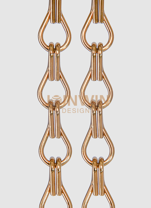 Chain Link Curtain QKCLC-142 - Metal chain curtain for room separators