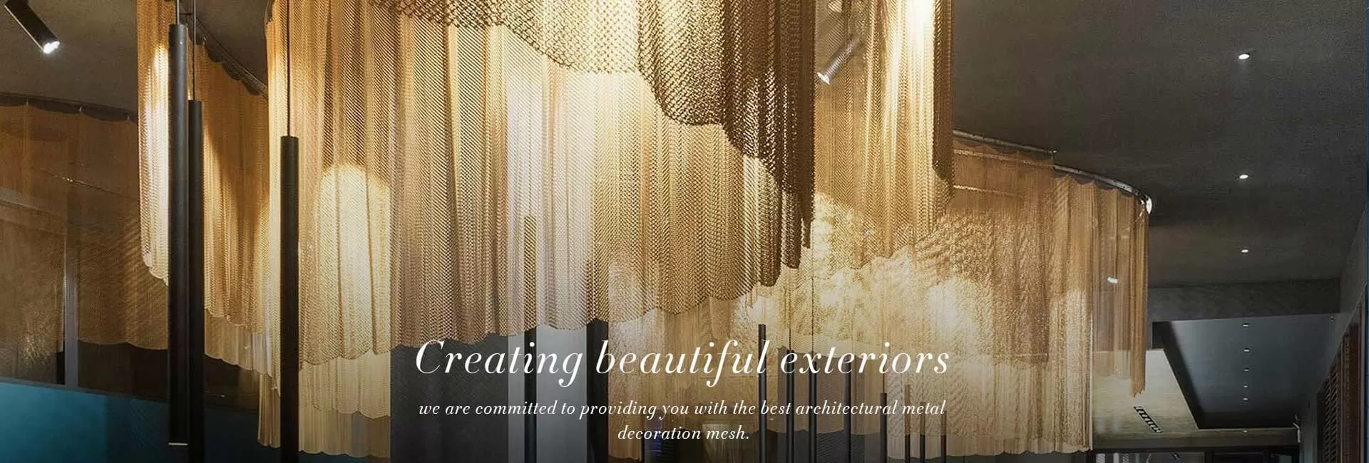 Cascade Metal Coil Drapery